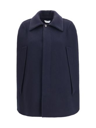 Bottega Veneta Wool and Cashmere Cape - Navy