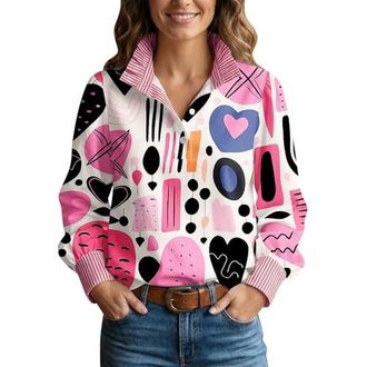 Generic 2026 Chemise Saint-Valentin Femme Fashion Manches Longues Pull-Over Col Rond Couleur Unie Top Haut Outdoor Grandes Tailles Vetement pour Automne Hiver