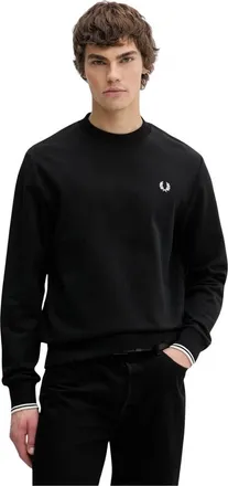 Fred Perry Homme, Sweatshirts et sweats &agrave; capuche, Noir, Taille: L SweaT-shirts