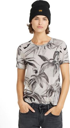 G-Star G-Star RAW Womens Tops Palm Tree ao r t wmn, Mehrfarben (Antarctica watertexture Palm D24725-C565-G636), XS