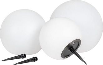 ebuy24 Lifton Lampe Solarlampe LED Satz von 3 wei&szlig;