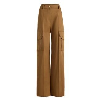 Patou Femme, Pantalons, Brun, Taille: 38 FR Wide Cargo Pantalons