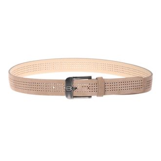 Baldinini Beiger- perforierter Wildlederg&uuml;rtel - - Accessories - Herren - Beige - 110 CM