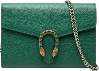 Gucci Pre-owned Sac bandouli&egrave;re Dionysus - Femme - Pre-owned - Vert - Taille: ONE Size