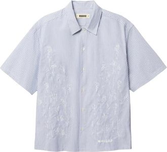 Woodbird Homme, Chemises, Bleu, Taille: S Overhemd korte mouw 2616-704