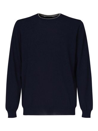 Fay Pull Col Rond - Bleu