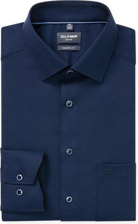 Olymp Luxor, Modern Fit, Baumwollhemd mit Struktur in