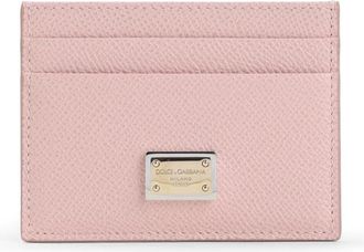 Dolce & Gabbana unisex, Accessoires, Rose, Taille: ONE Size Cardholder With Logo Plaque