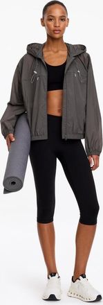 Arket Windbreaker Aus Ripstop -Grau