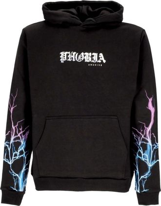 Phobia Archive Homme, Sweatshirts et sweats &agrave; capuche, Noir, Taille: XL Lightning Sweat &agrave; capuche