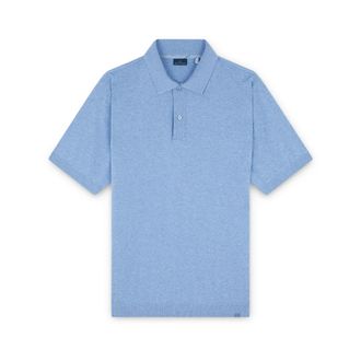 Paul & Shark Homme, Tops, Bleu, Taille: XL Polo en coton avec détails en lin