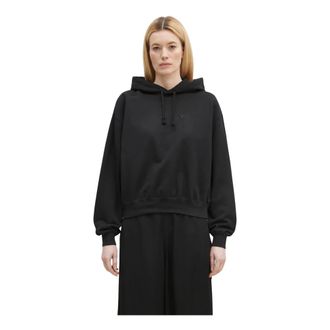Yohji Yamamoto French Terry Boxy Hoodie - - Sweatshirts & Hoodies - Damen - Schwarzk - M