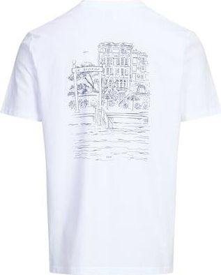 Cala T-shirt imprim&eacute; &agrave; col rond en coton