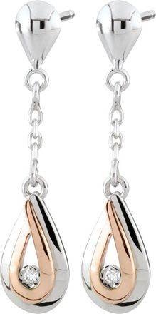 Edenly Ohrringe Tautropfen - Weiß- und Roségold - 18 Karat