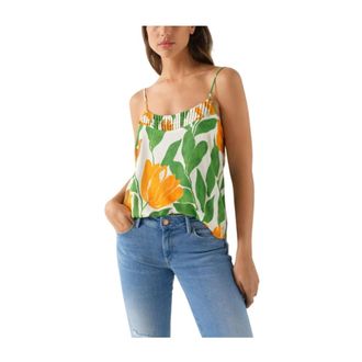 Salsa Femme, Tops, Multicolore, Taille: 36 FR Haut sans manches &agrave; fleurs