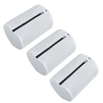 FOMIYES Bh W&auml;schebeutel 3 St&uuml;ck aus Polyester mit Grobem und Feinem Maschengewebe Zylindrische Netzbeutel mit Rei&szlig;verschluss f&uuml;r Sensible Unterw&auml;sche und Reis