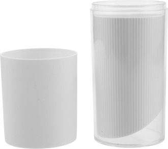 NUOBESTY Baluue Wiederverwendbarer Zahnb&uuml;rstenbecher aus Kunststoff Bruchsicherer Mundsp&uuml;lbecher mit Gro&szlig;em Fassungsverm&ouml;gen Tragbar f&uuml;r Reisen und Badezimmer