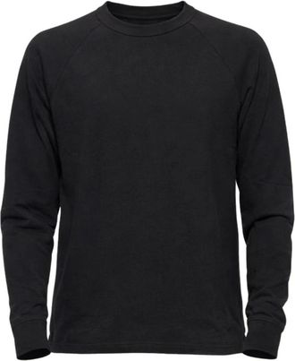 James Perse Homme, Tops, Noir, Taille: S L/S Crew Pique Top