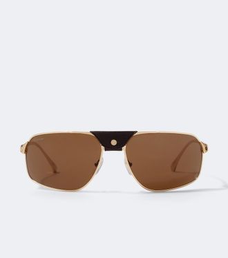 Cartier Piloten-Sonnenbrille Santos De Cartier