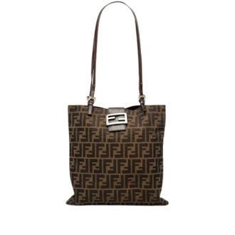 Fendi Sac cabas vintage Pre-owned en toile - Femme - Pre-owned - Brun - Taille: ONE Size
