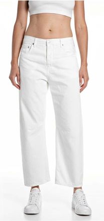 Replay Femme, Jeans, Blanc, Taille: W24 Janie Barrel Fit Jeans