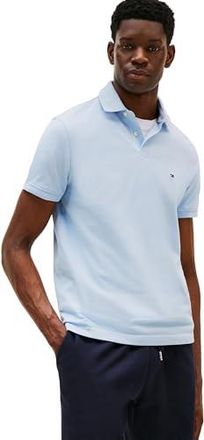 Tommy Hilfiger Polo Manches Courtes Homme 1985 Regular Fit, Bleu (Breezy Blue), 3XL