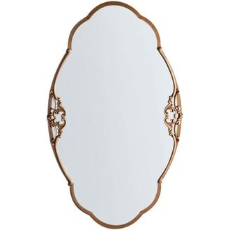 Beliani Wandspiegel EPANNES 49 cm 84 cm Gold