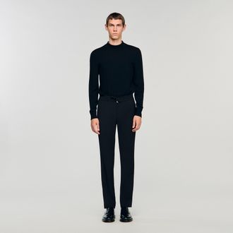 Sandro Pantalon droit &eacute;lastiqu&eacute;