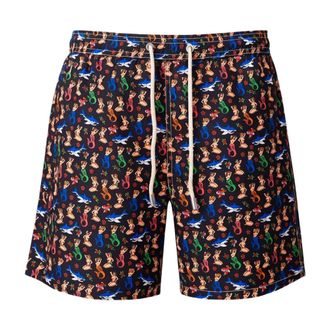 MC2 Saint Barth Schnelltrocknende Micro Mermaids Tattoo Badeshorts - - Swimwear - Herren - Mehrfarbig - M