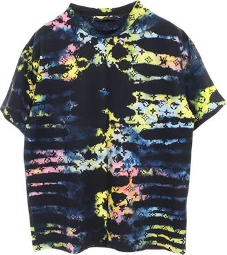 Louis Vuitton 2010s Batik-T-Shirt mit Monogramm - Schwarz