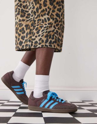 adidas Originals Samba OG - Baskets - Marron et bleu