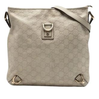 Gucci Sac bandouli&egrave;re en cuir gaufr&eacute; pr&eacute;-aim&eacute; - Femme - Pre-owned - Beige - Taille: ONE Size