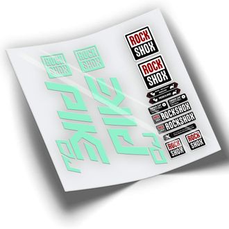 Generico REF:VP383 Aufkleber, kompatibel mit Rock-Shox PIKE DJ 2021-2025 MTB, Sticker, Aufkleber, Aufkleber für Mountainbikes