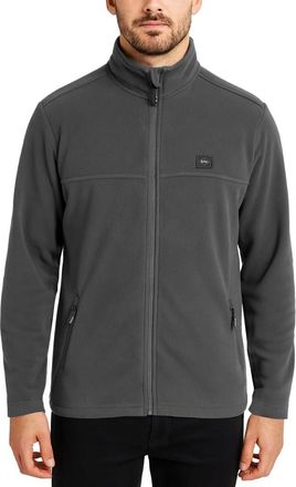 Lee Cooper Workwear Herren Full Zip Thermo Fleece Anti-Pilling Pullover Arbeitsjumper, Holzkohle, 4XL