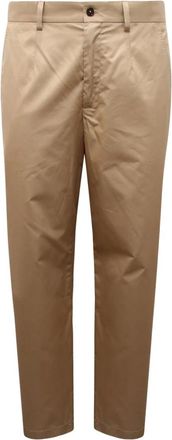 Dolce & Gabbana Homme, Pantalons, Beige, Taille: S Pantalon en Coton et Soie
