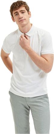 Selected Selected Homme Slhfave Zip Ss Polo Noos, Herren Polohemd mit halbem Reißverschluss, Regular Fit, Bio-Baumwolle & recyceltes Polyester, Für jeden Anlas