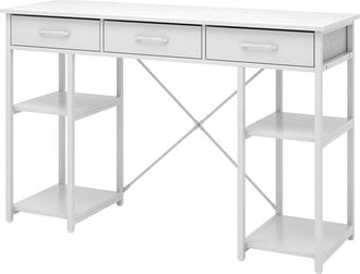 Vicco Coiffeuse Chino, Blanc, 120 cm avec 3 tiroirs, Vicco