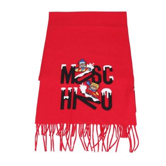 Moschino Wool Scarf - - Accessories - Damen - Rot - ONE SIZE