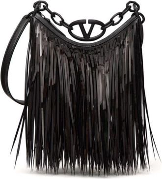 Valentino Garavani Mini VLogo Moon Tasche - Schwarz