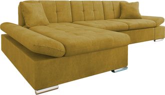 Mirjan24 Ecksofa Malwi Premium mit Regulierbare Armlehnen L-Form Sofa vom Hersteller Eckcouch mit Schlaffunktion + Bettkasten Couch Wohnlandschaft (Zoya 13, Se