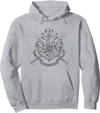 Harry Potter Hogwarts Badge Wands Pullover Hoodie