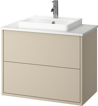 IKEA HAVBÄCK / ORRSJÖN Waschbschr+Schubladen/Waschb/Mibatt