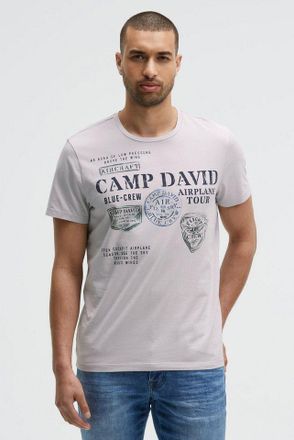 Camp David Rundhalsshirt aus Baumwolle
