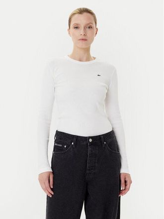 Lacoste Bluse TF1692 Écru Slim Fit