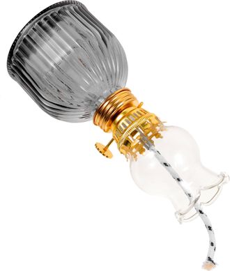 BESPORTBLE Vintage Petroleumlampe aus Glas Winddicht mit Einstellbarem Flammenregler Dekorative Kerosinlampe für Innenräume Tischdekoration und Festliche Atmosph