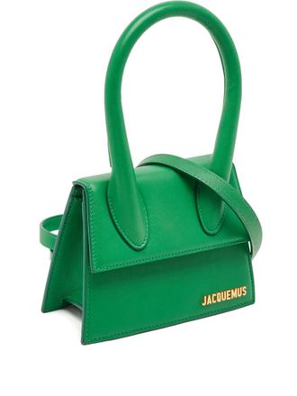 Jacquemus sac &agrave; bandouli&egrave;re Le Chiquito Moyen &agrave; anse incurv&eacute;e - Vert
