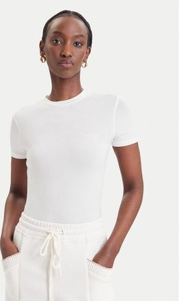 Guess T-Shirt O6BM13 K5058 Creme Slim Fit