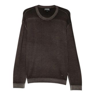 Emporio Armani Pullover aus Schurwolle - - Knitwear - Herren - Braun - L