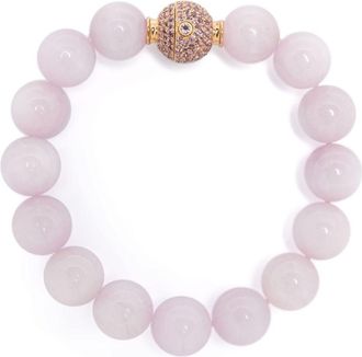 Octavia Elizabeth bracelet Orb en or 18ct serti dam&eacute;thyste et de kunzite - Rose