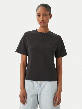 Tommy Hilfiger T-Shirt WW0WW49646 Schwarz Boxy Fit